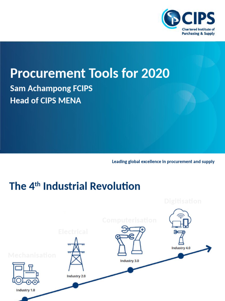 CIPS and EXPO 2020 Procurement Tools For 2020 | PDF