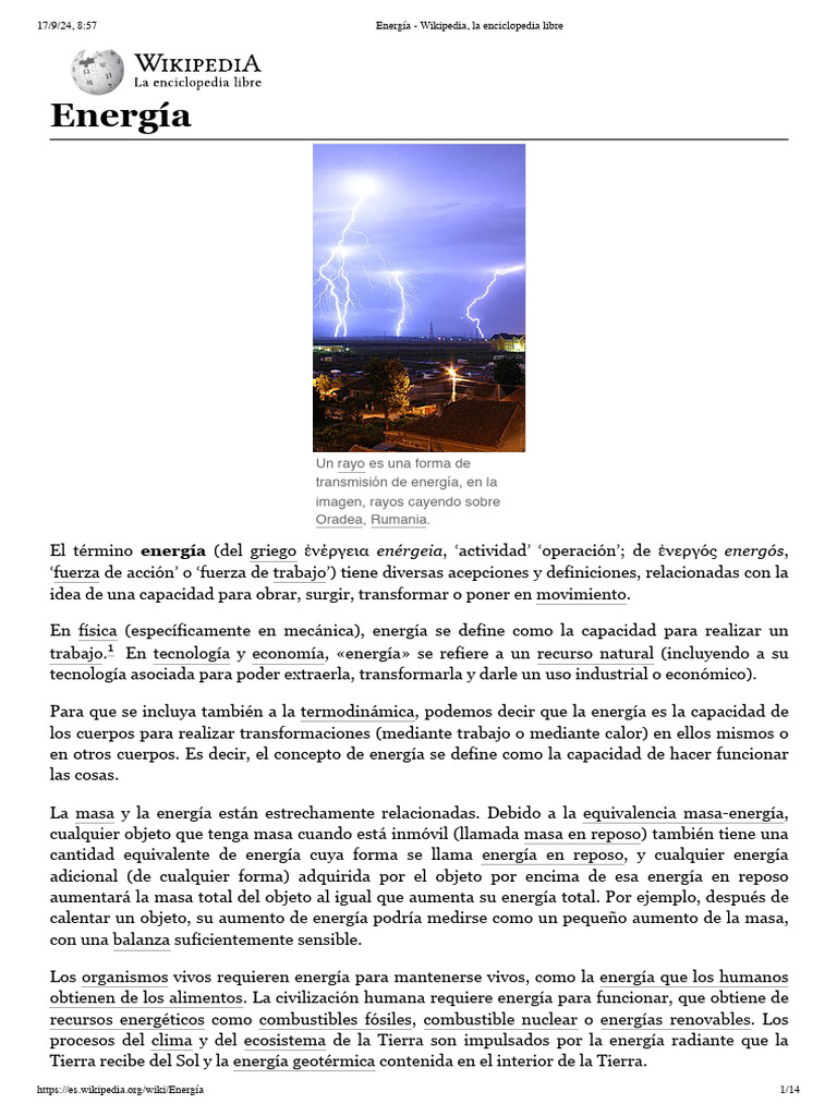 Energía | PDF