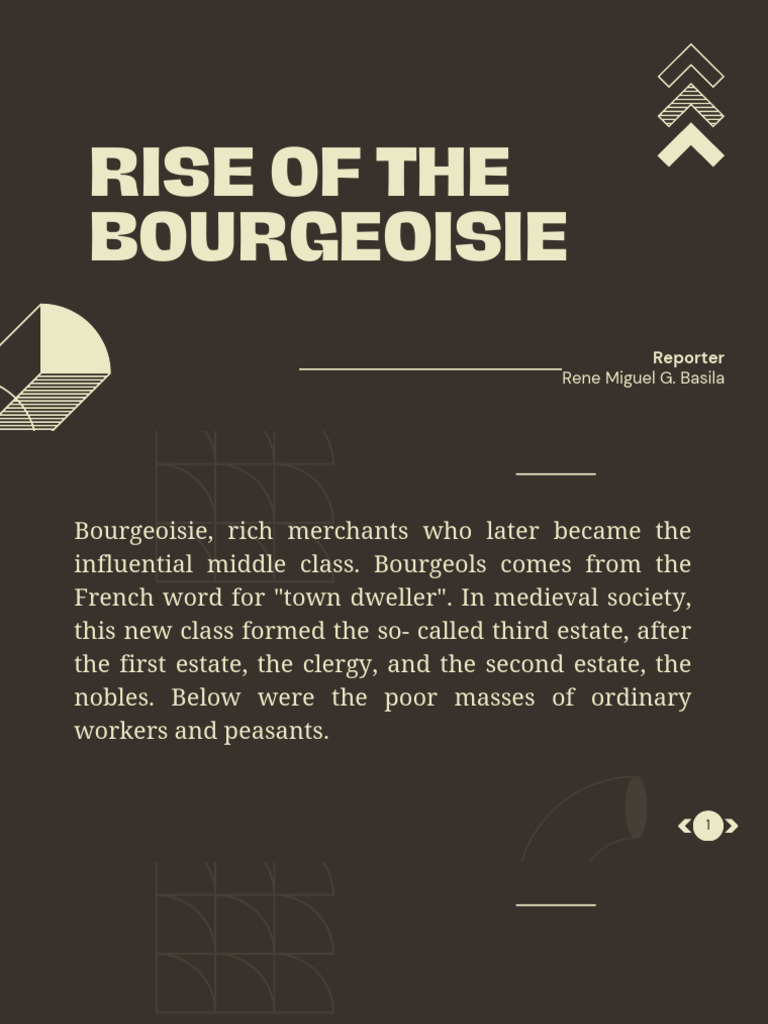 Rise of The Bourgeoisie | PDF