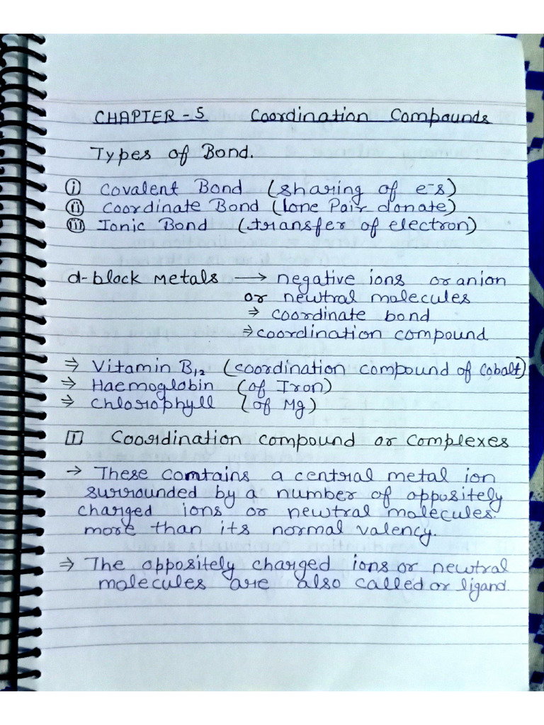 Coordination Compound | PDF