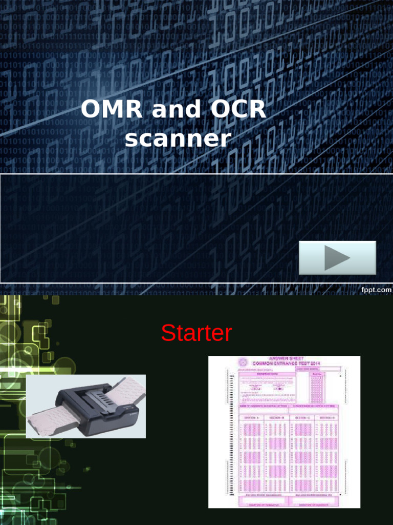 OCR and OMR | PDF