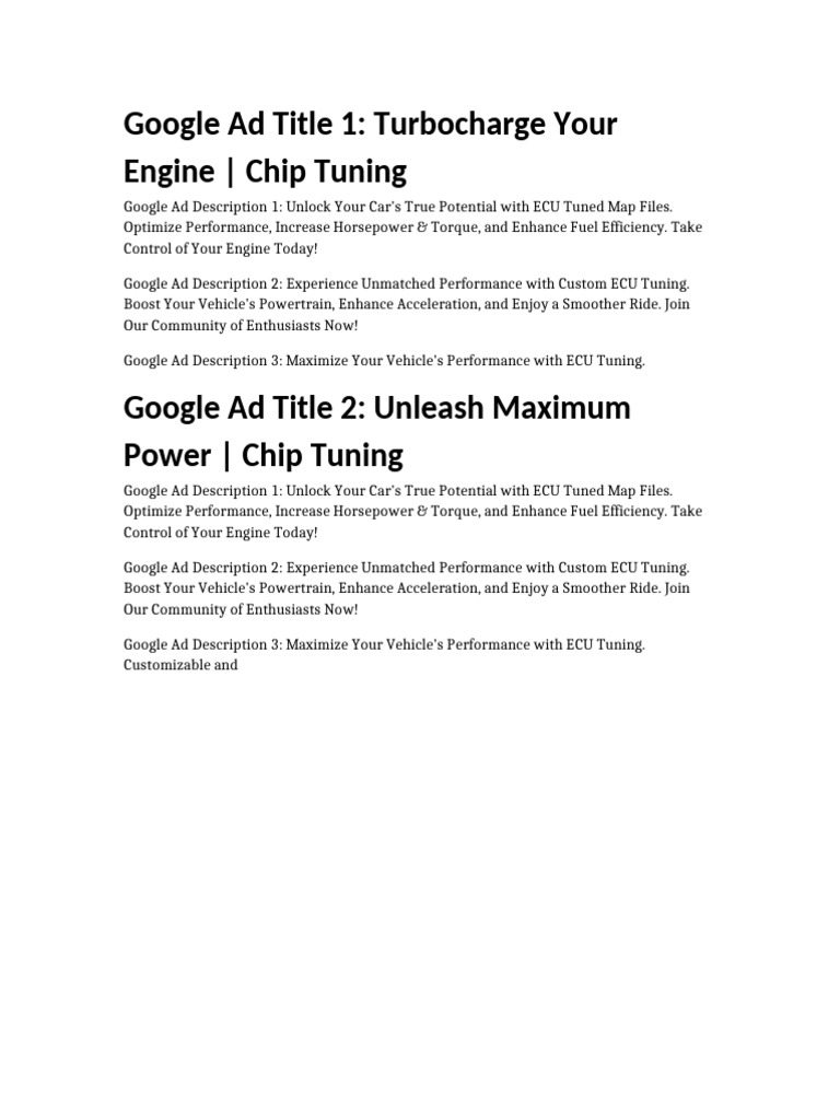 Ecu Tuned Map Files | PDF