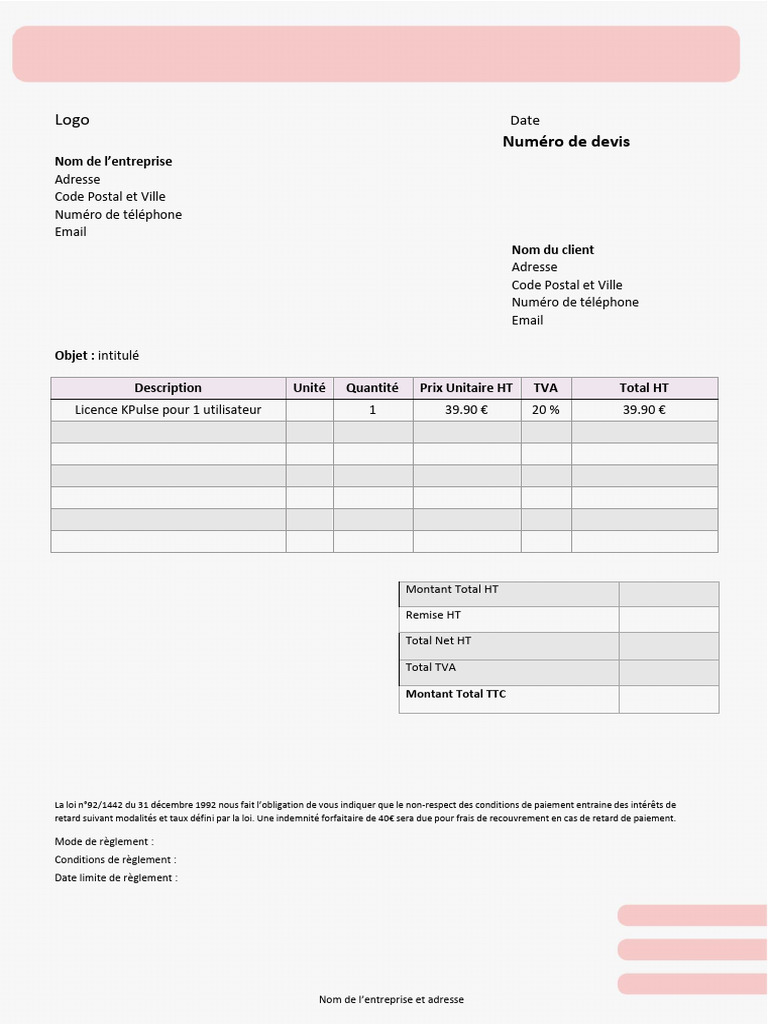 Devis Word 9 | PDF