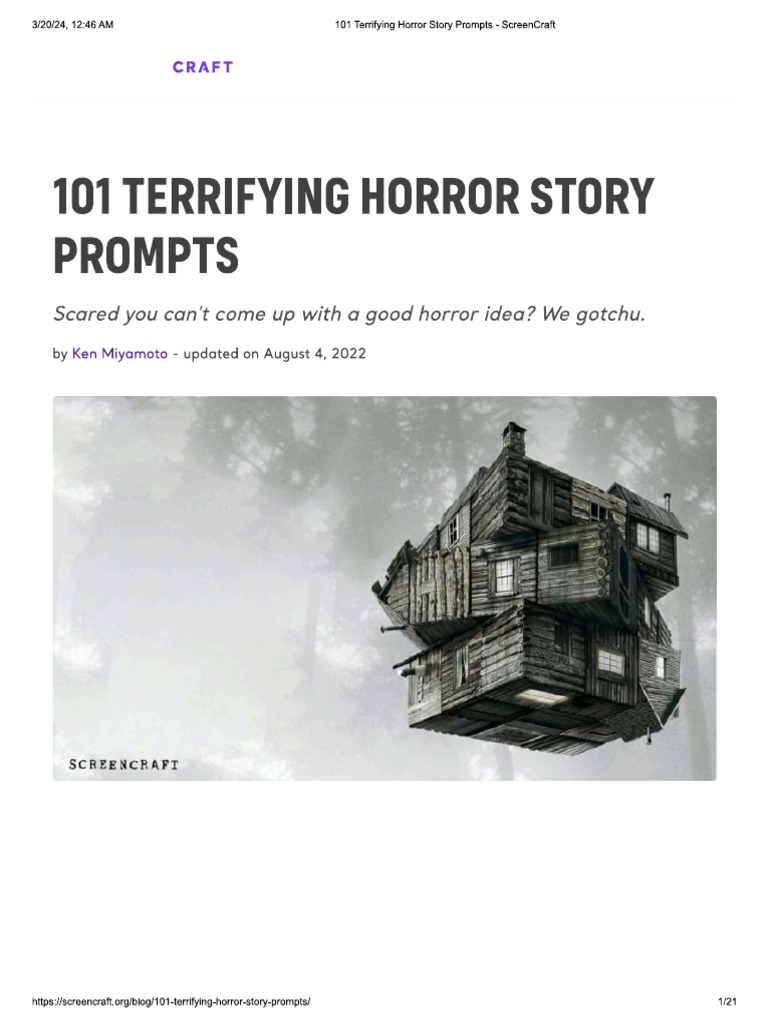 101 Horror Prompts | PDF