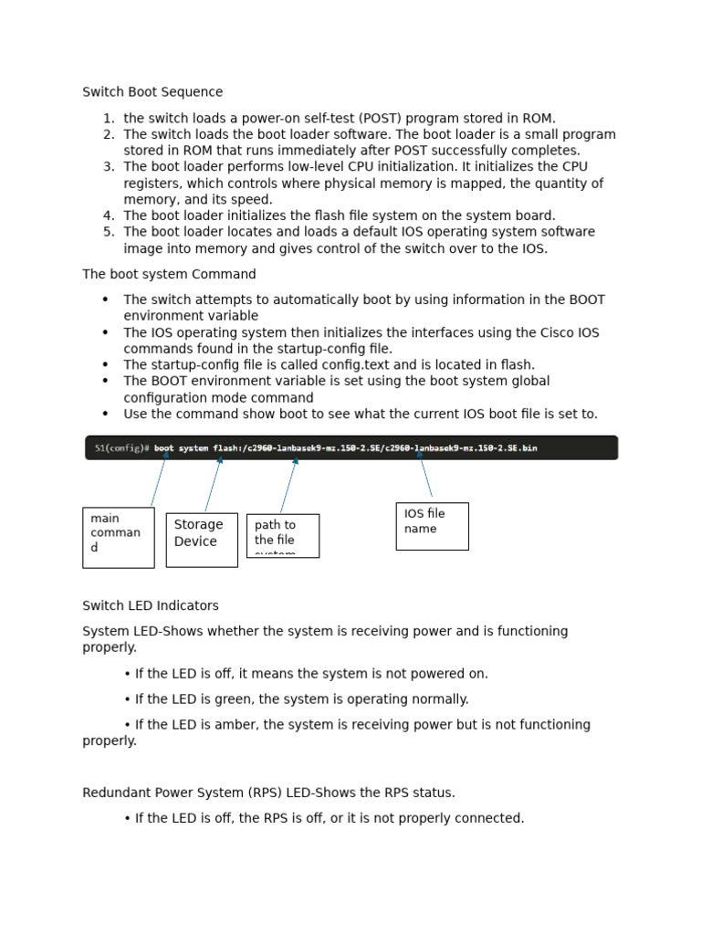 Switch Boot Sequence | PDF