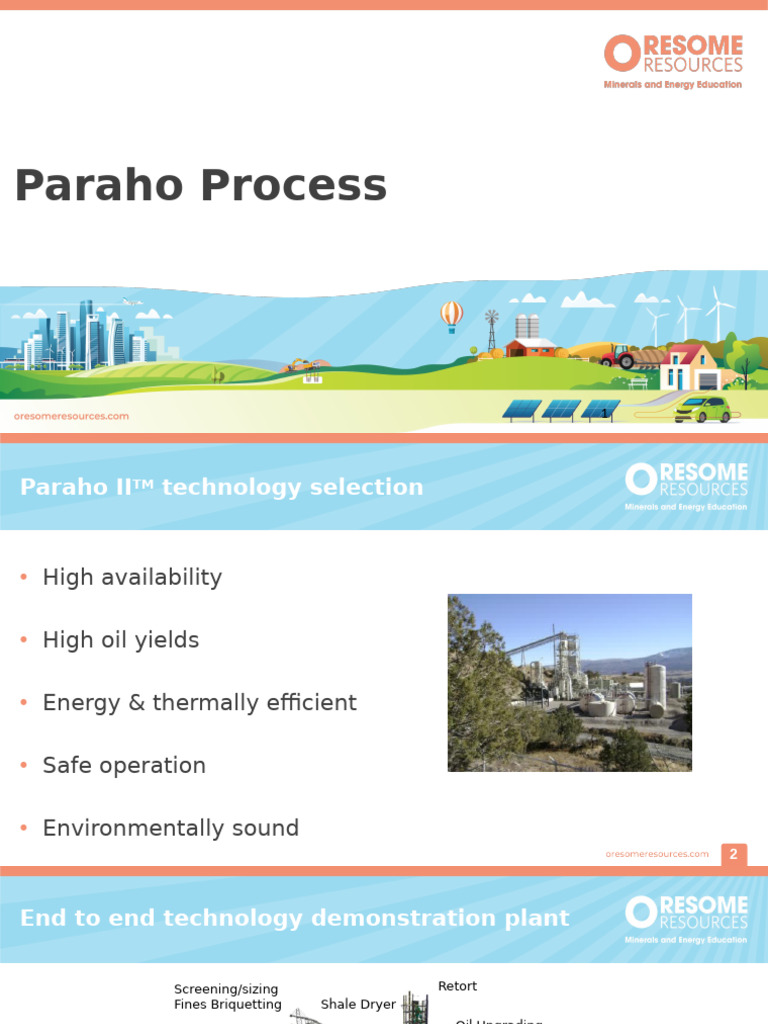 PowerPoint Paraho Process | PDF | Pyrolysis | Home & Garden