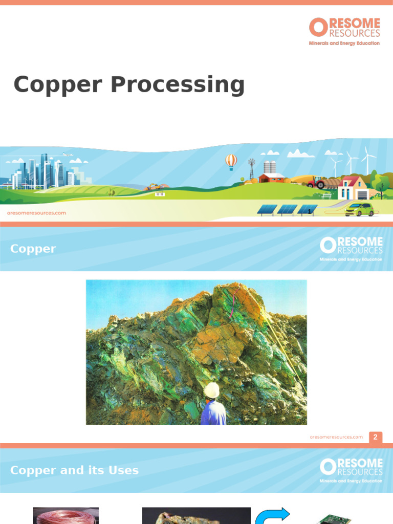 Copper Mining and Processing Overview | PDF | Smelting | Chemistry