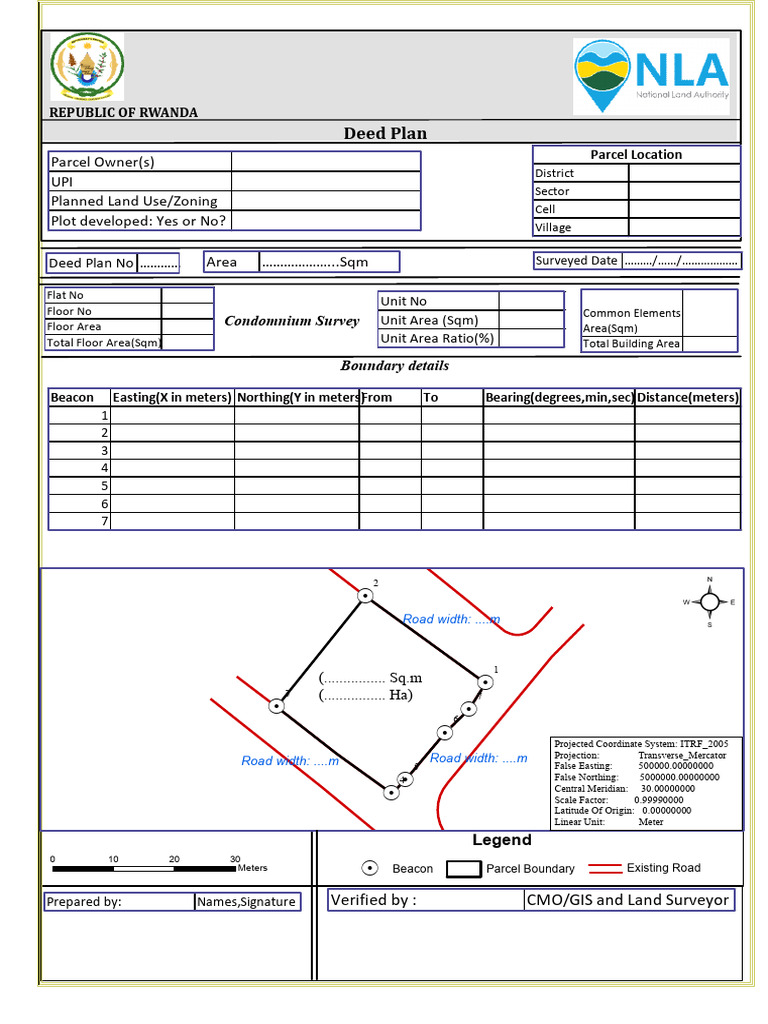 Sample Deed Plan August 2024 | PDF