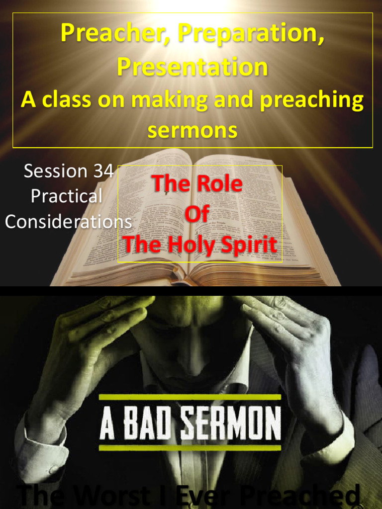 Session 34 The Role of the Spirit | PDF