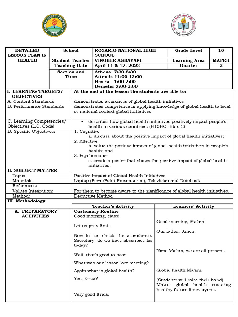 2 DLP - Health | PDF