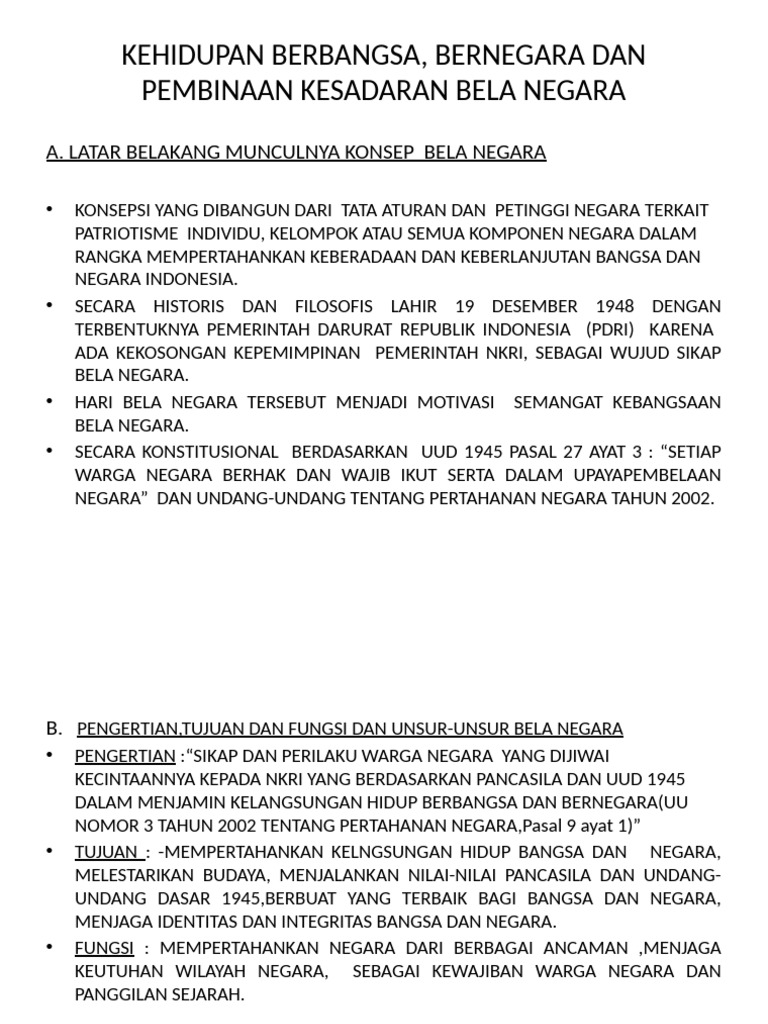 Bela Negara | PDF