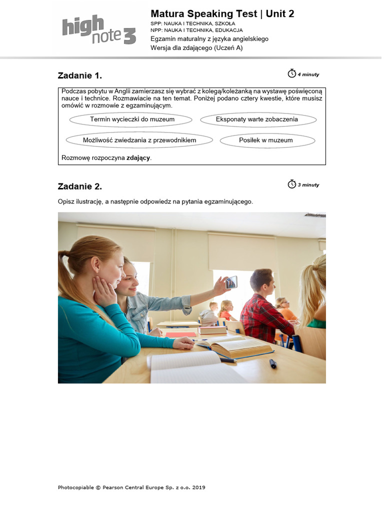 Matura Speaking Test: Science Focus | PDF | Language Arts & Discipline