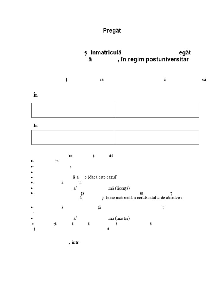 Grafic Admitere Nivel II Postuniversitar CR Februarie 2024 | PDF