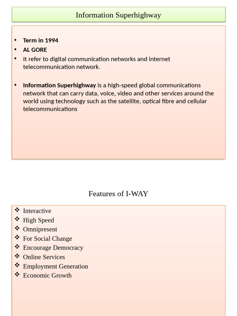 Information Superhighway | PDF