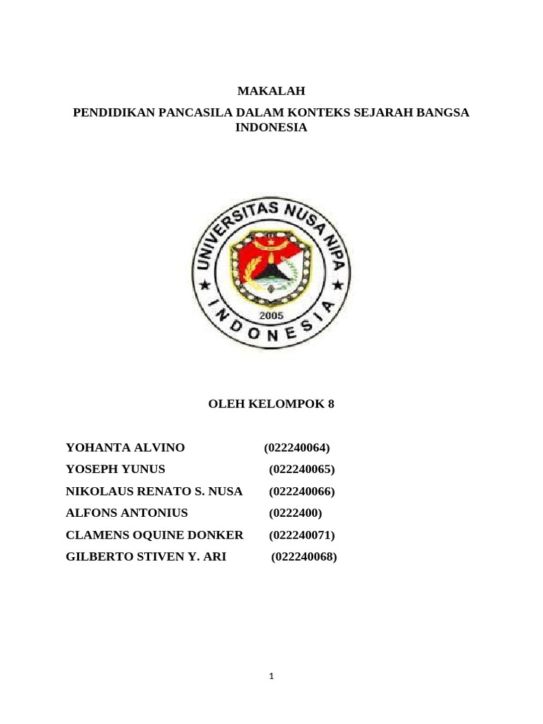Pendidikan Pancasila K. 8 | PDF