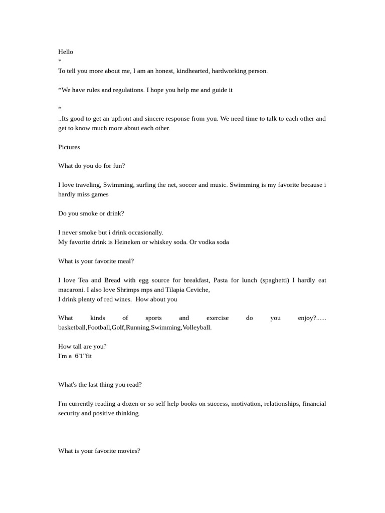 Nizzy Male Format | PDF