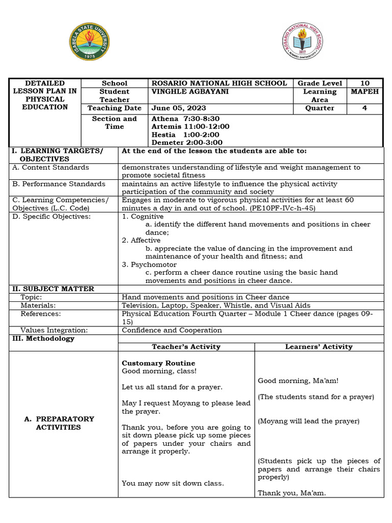 Original - Final Demo DLP - Pe 4TH Quarter | PDF