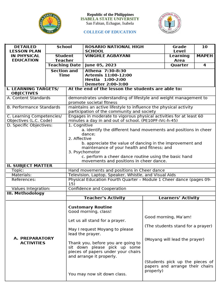 Original - Final Demo DLP - Pe 4TH Quarter | PDF
