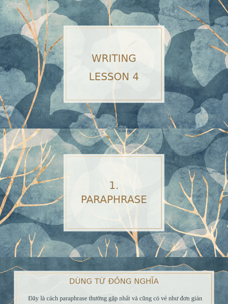 Writing Lesson 4 | PDF
