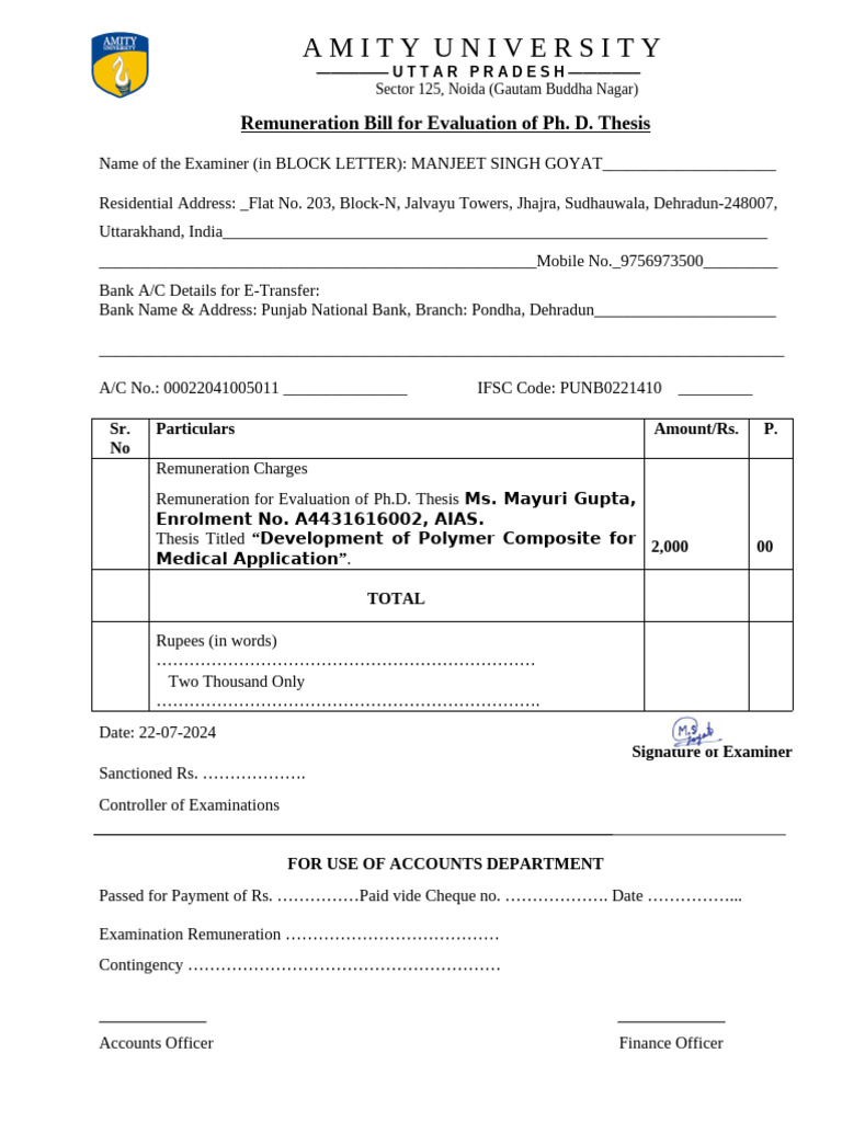 Remuneration Bill | PDF