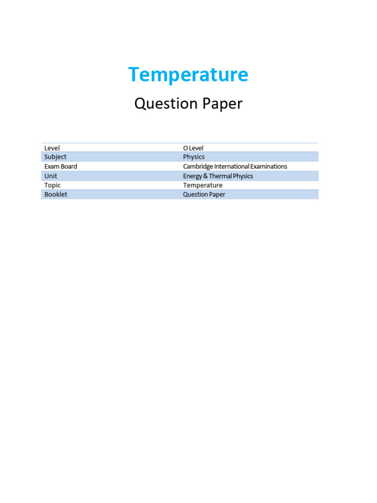 Temperature | PDF