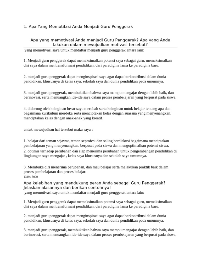 Jawaban Essai CGP No. 1 Dan 2 | PDF