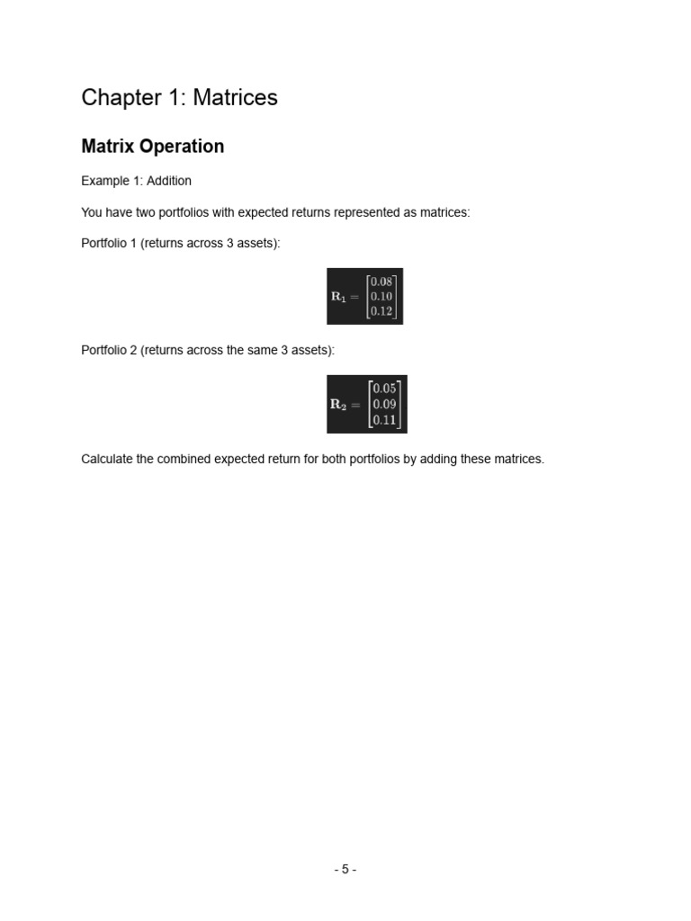 Financial Mathematics Notes | PDF