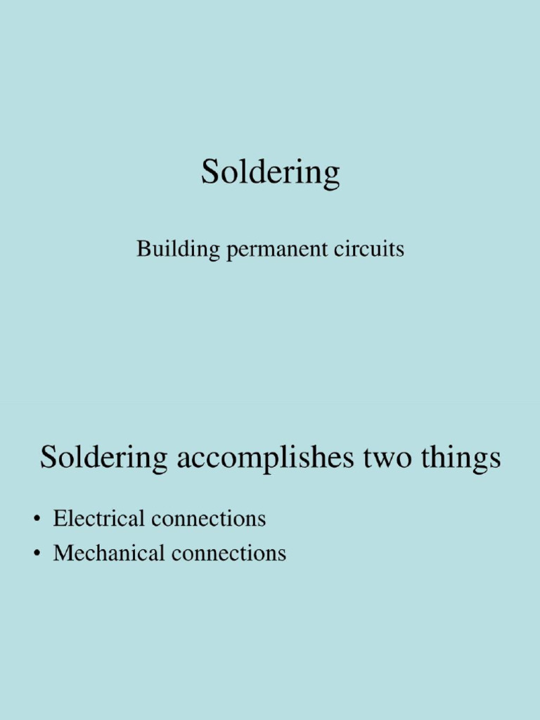 Soldering | PDF