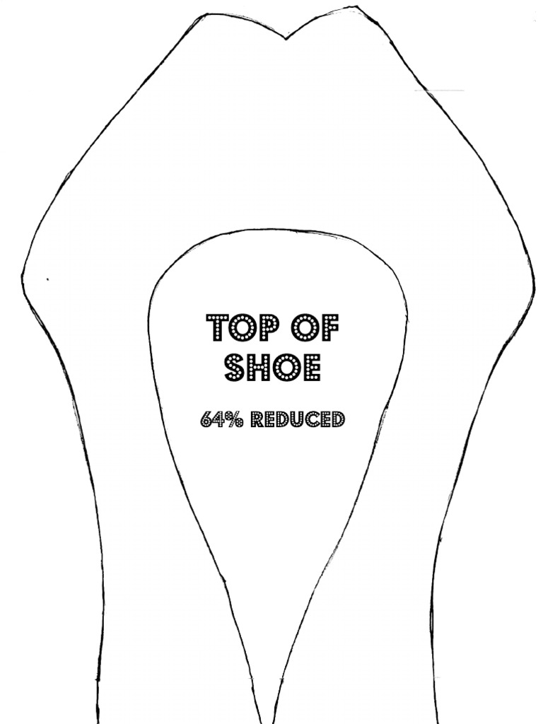 Part 1 of Gumpaste/Fondant Shoe Template | PDF