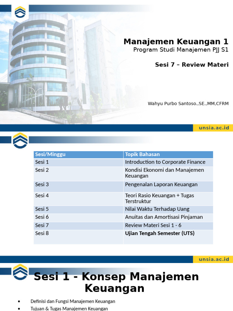 Sesi 7 Manajemen Keuangan 1 | PDF