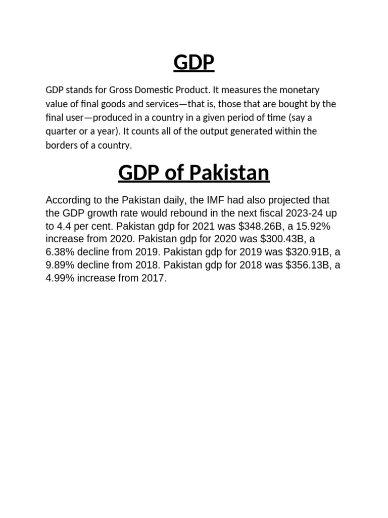 GDP | PDF
