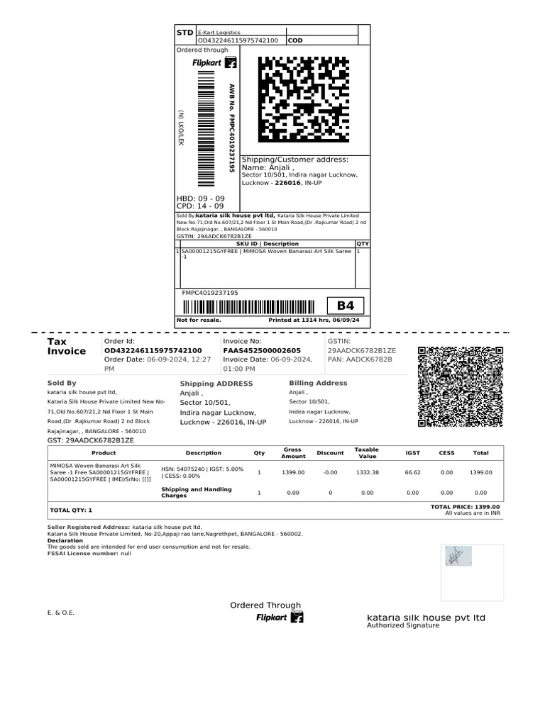 Flipkart Labels 06 Sep 2024 01 14 | PDF