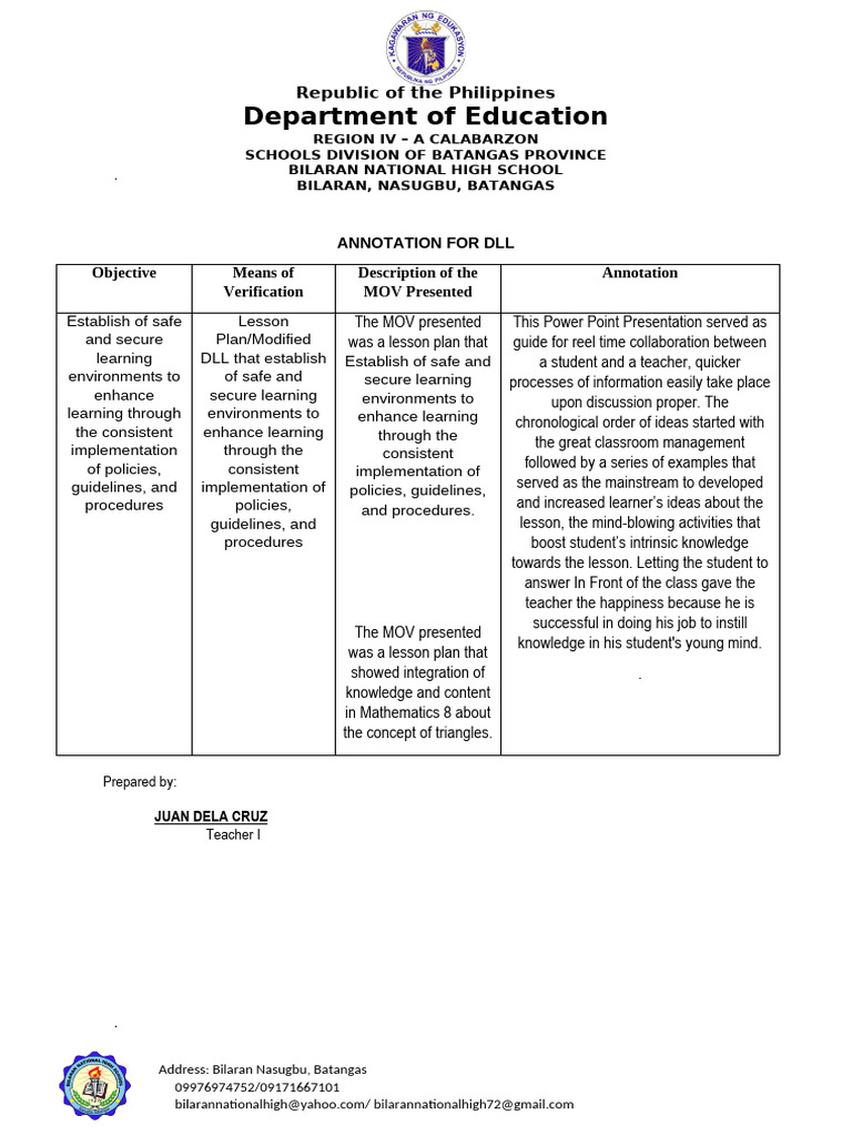 DLL Annotation Sample-3 | PDF