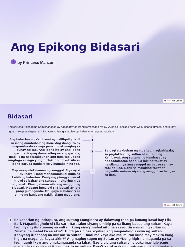 Ang Epikong Bidasari | PDF