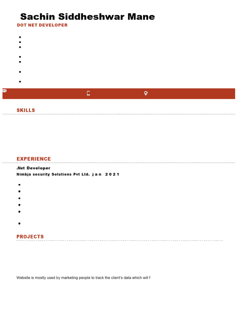 Sachin Mane Developer | PDF