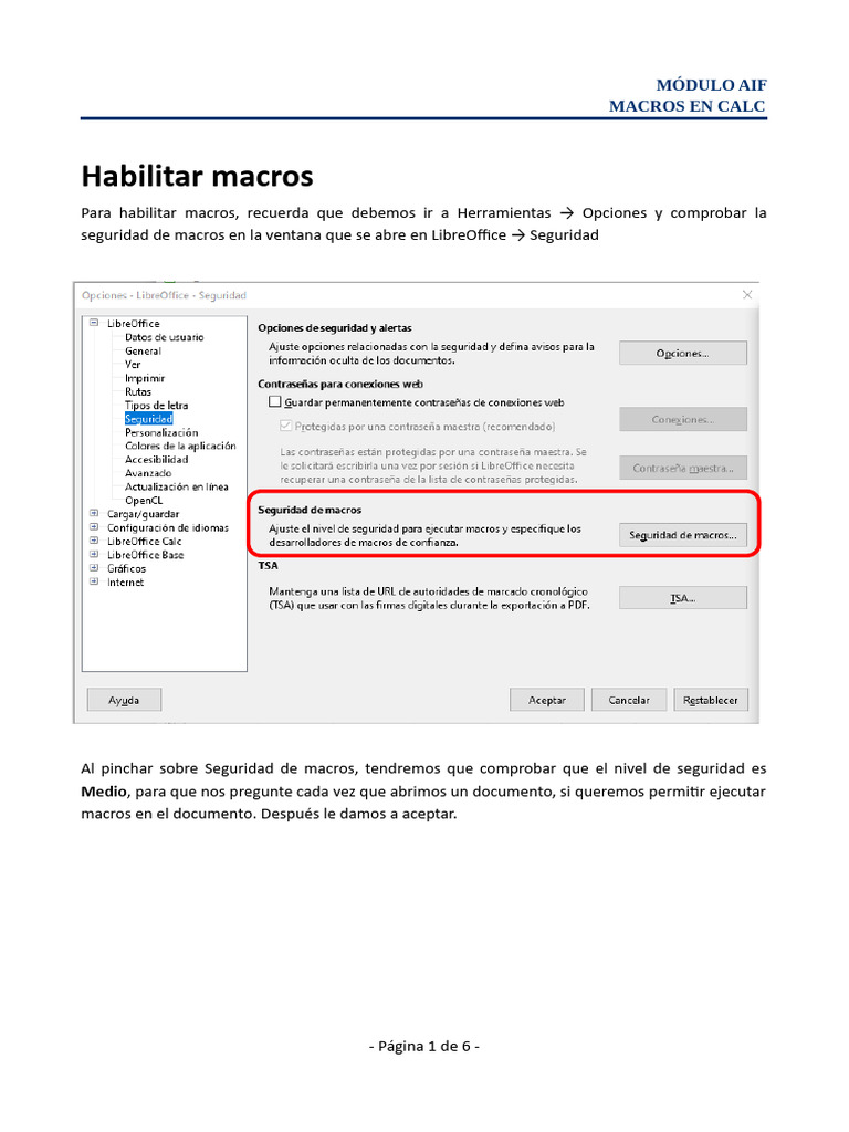 Macros en Calc | PDF