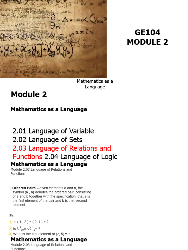 GE104-Module 203 | PDF