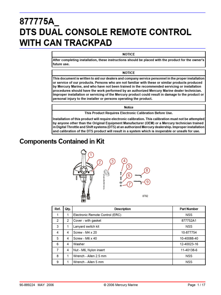 Dts Dual Console Remote Control With Can Trackpad Installation ...