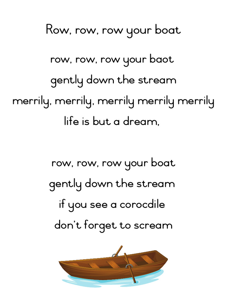 Row, Row, Row Your Boat | PDF