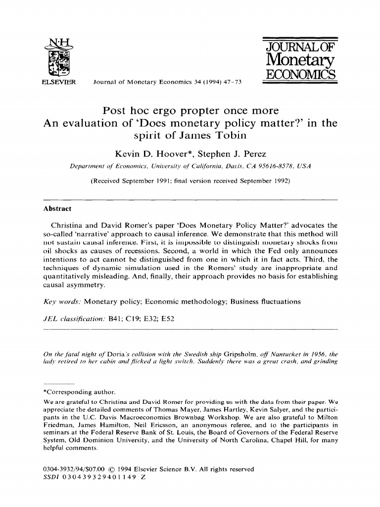 Post Hoc Ergo Propter Hoc | PDF