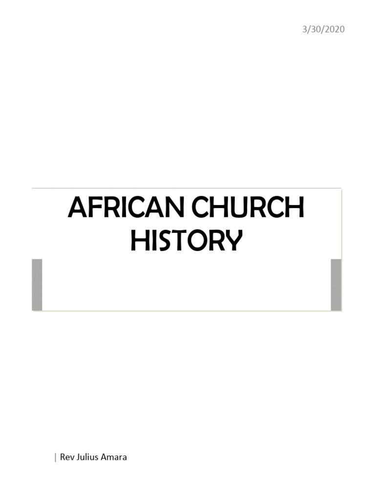 African C History | PDF