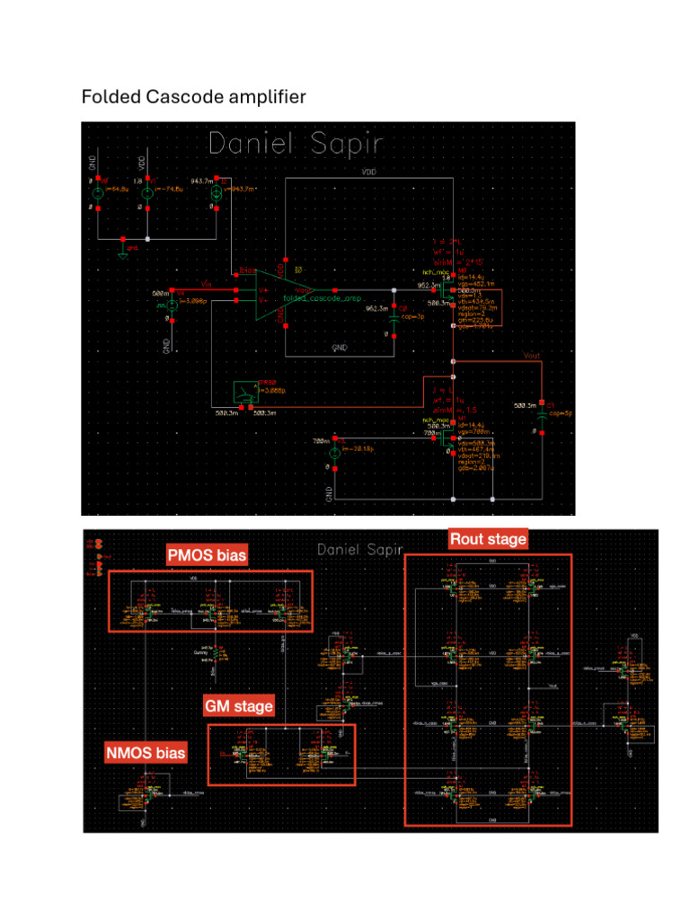 Folded Cascode Amplifier | PDF