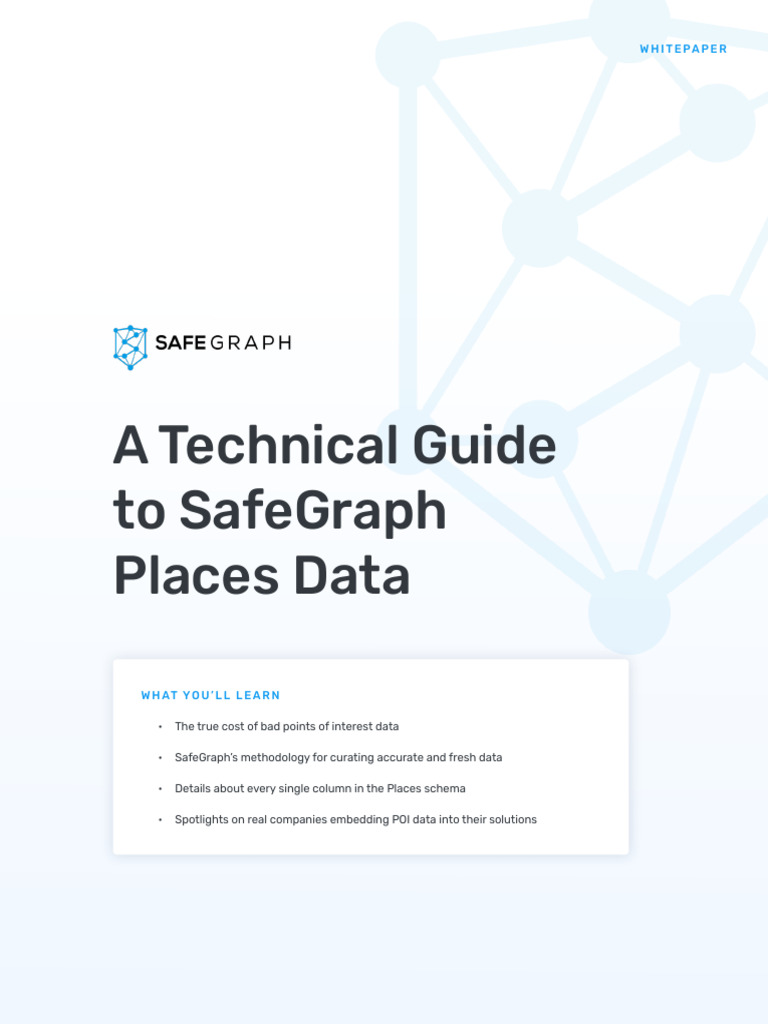 SafeGraph Places Technical Whitepaper | PDF