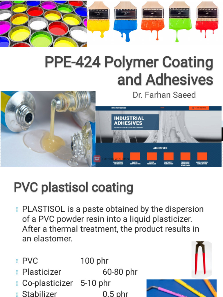 Polymer Coating and Adhesives Case Studies (Autosaved) | PDF