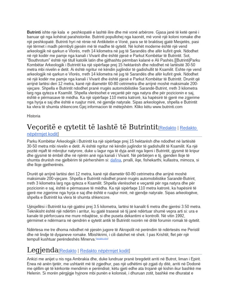 Butrinti | PDF