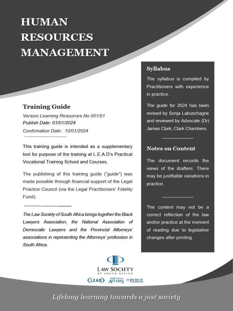 MODULE - 7 - Human Resources Management - 2024 - V1 | PDF | Performance ...