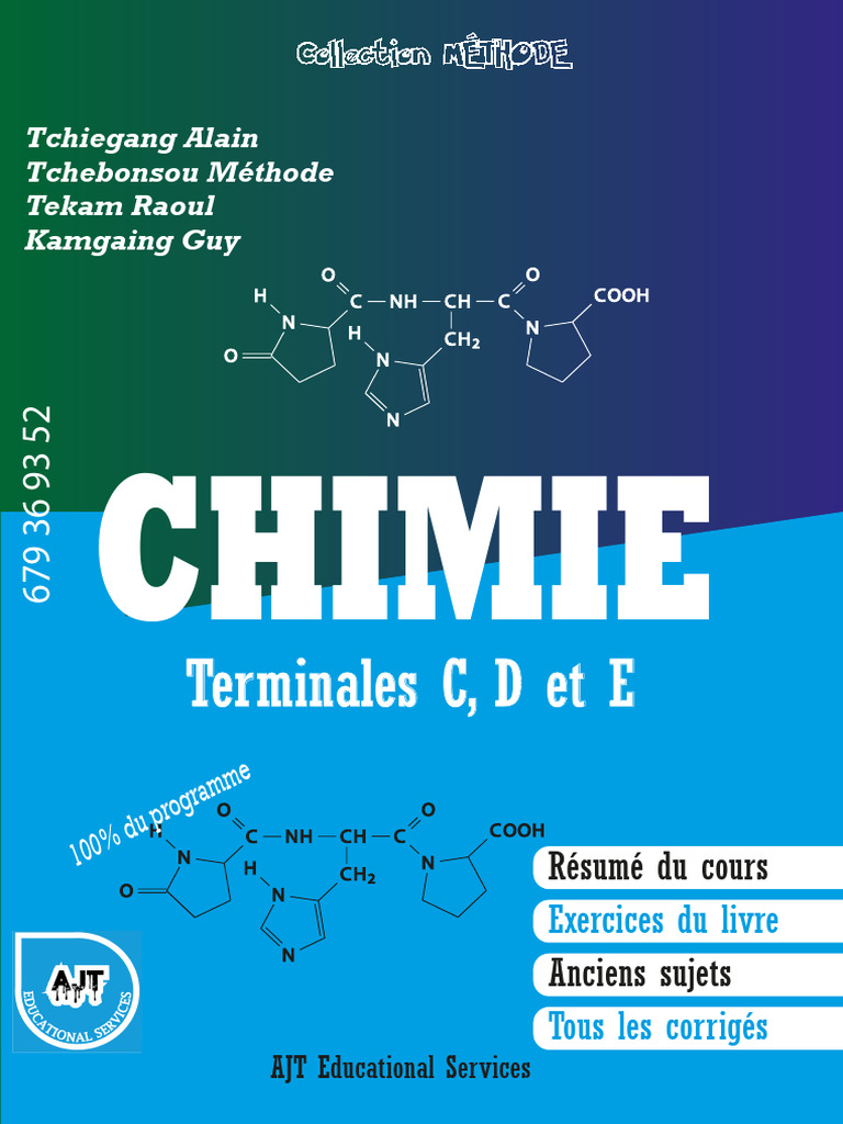 CHIMIE TLe C, D Et E, Collection Méthode | PDF