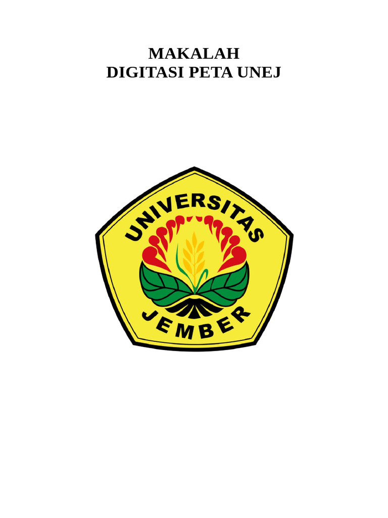 Makalah Digitasi Peta Unej | PDF