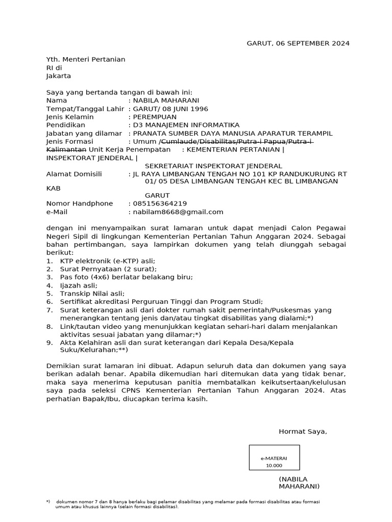 CONTOH SURAT LAMARAN-1(1) | PDF