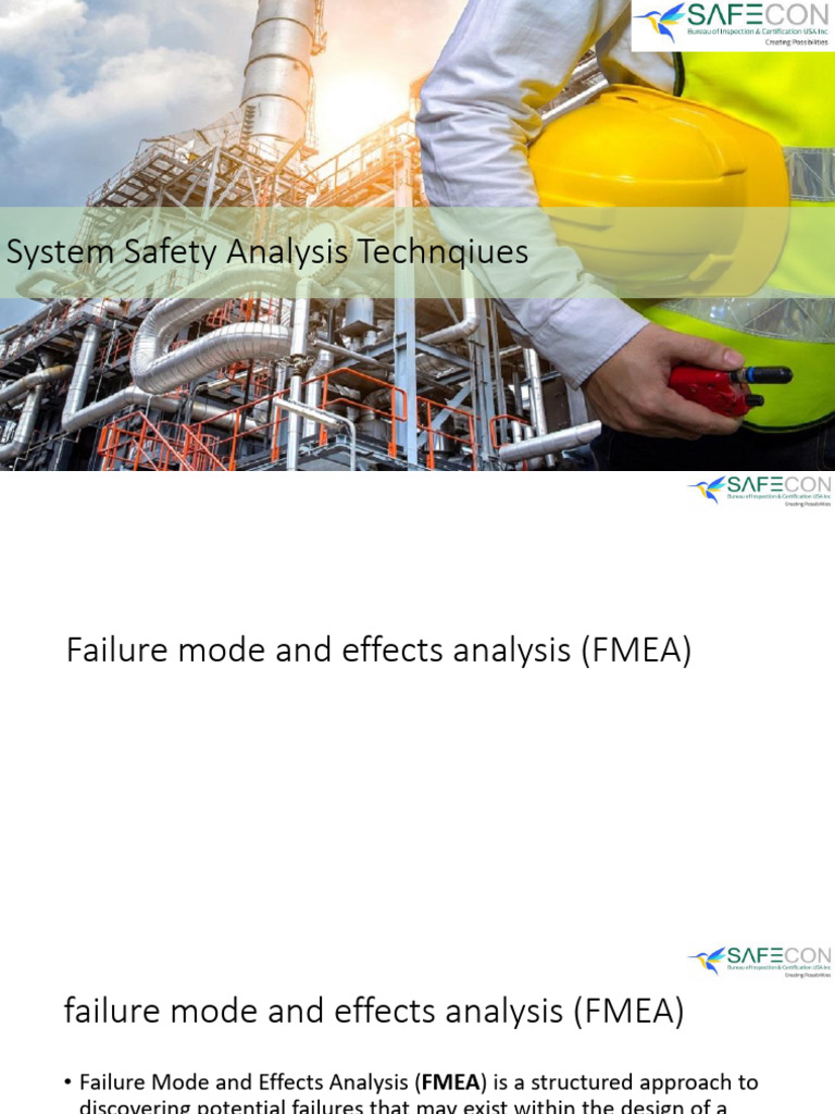 05 System Safety Analysis Techniques | PDF